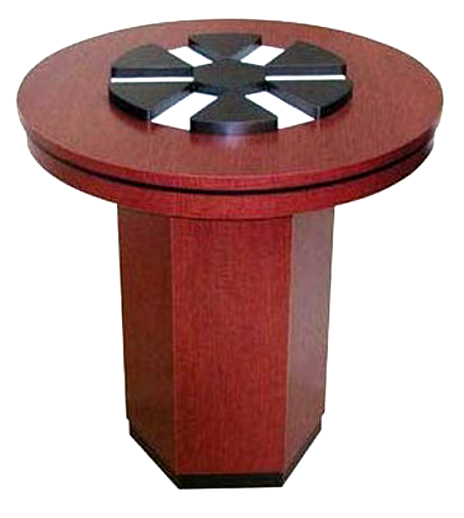 Circular Check Desk Stand with Center Forms Organizer - U.S. Bank Supply