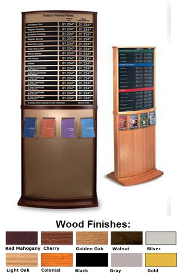 Two-Sided Standing Financial Display for Literature Posters Rates - U.S ...