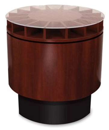 Circular Laminate Counter with Acrylic Top & 16 Compartments - U.S ...