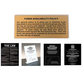 Bank Brochure Holders, Displays, Rate Boards, FDIC Signs - U.S. Bank ...